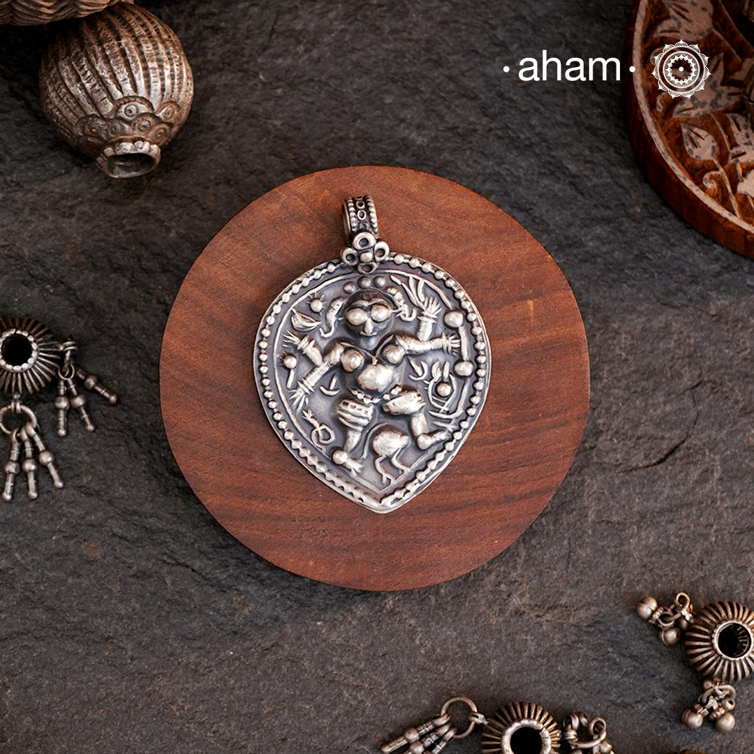 Tribal Kal Bhairav Silver Pendant – aham jewellery | handcrafted silver ...