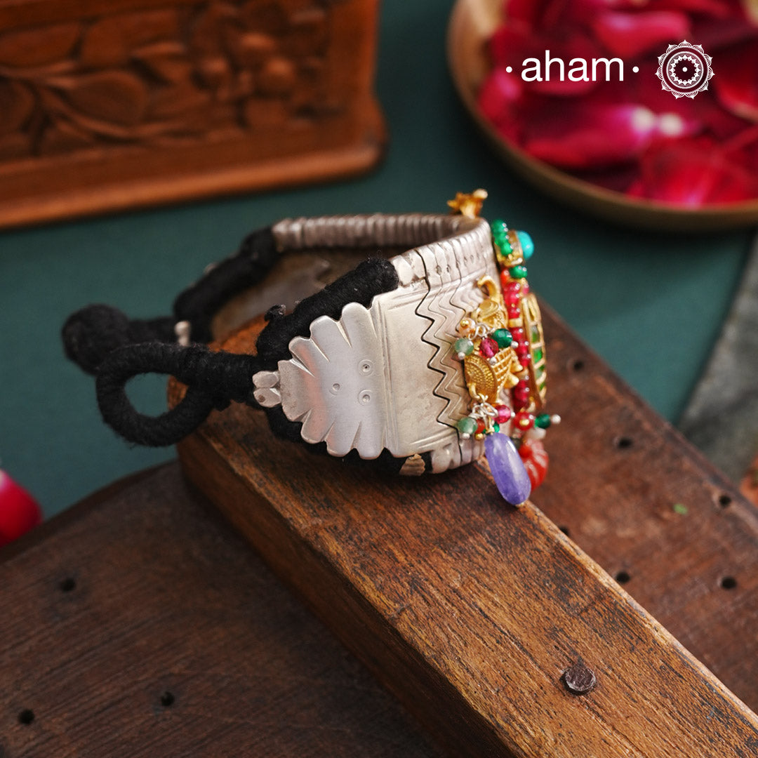 Noori Two Tone Silver Pauchi – aham jewellery | handcrafted silver ...